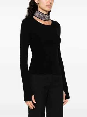 Giuseppe Di Morabito Crystal-embellished Knit Jumper