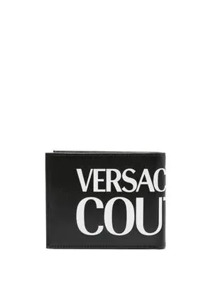 Versace Logo-print Leather Wallet