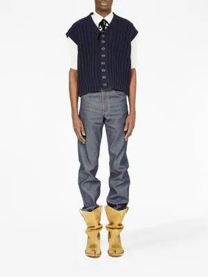 MAISON MARGIELA Ribbed-knit Wool Vest