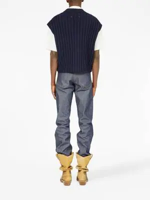 MAISON MARGIELA Ribbed-knit Wool Vest