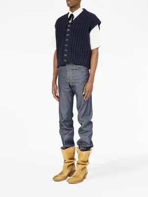 MAISON MARGIELA Ribbed-knit Wool Vest