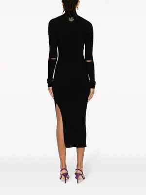 Just Cavalli Cut-out Ribbed Midi Dress
