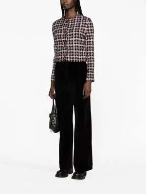 MSGM High-waisted Flared Trousers