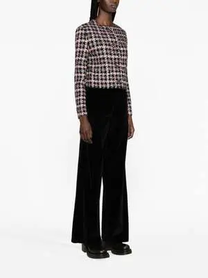 MSGM High-waisted Flared Trousers
