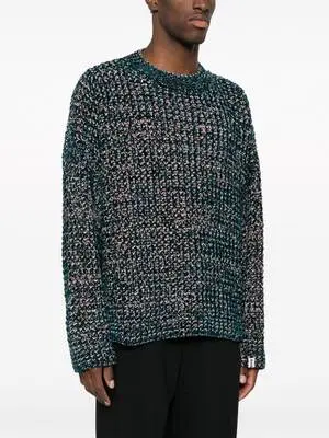 BONSAI Logo-patch Mélange-knit Jumper