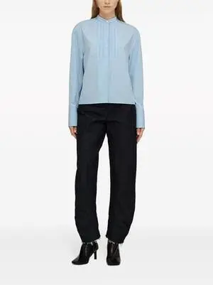 JIL SANDER Striped Cotton Shirt - Blue