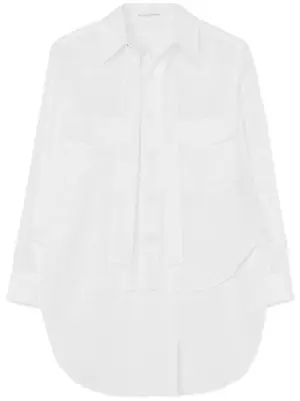Yohji Yamamoto Long-sleeve Cotton Shirt - White