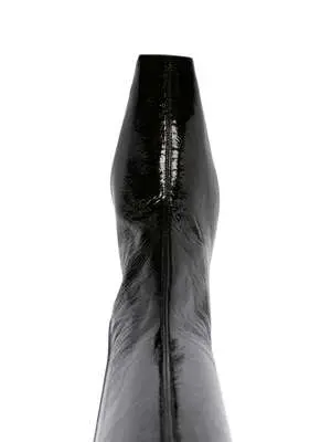 COURREGES 80mm Knee-high Leather Boots