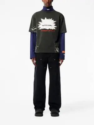 Heron Preston Museum Graphic-print T-shirt - Black