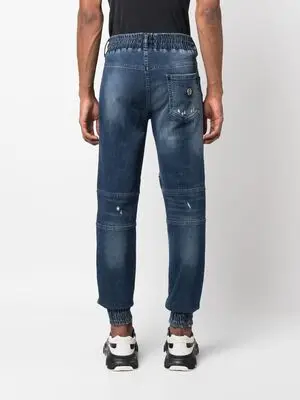 Philipp Plein Mid-rise Tapered-leg Jeans