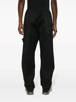 Stone Island Cotton Cargo Trousers - Black