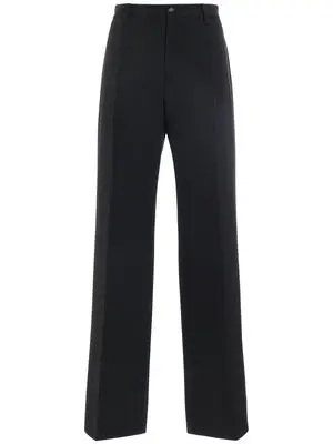 Dolce & Gabbana DOLCE & GABBANA High Waist Flared Wool Pants - Black