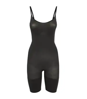 SKIMS Everyday Sculpt Mid-thigh Bodysuit - Black