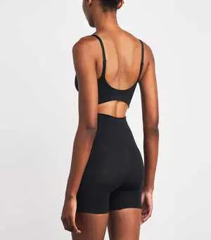 SKIMS Seamless Sculpt Mid-thigh Shorts - Black
