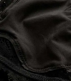 SKIMS Fits Everybody Lace-trim Triangle Bralette - Black