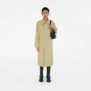 Burberry Long Gabardine Bradford Car Coat