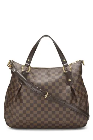 LOUIS VUITTON Damier Ebene Evora - Brown