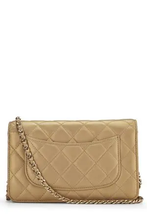 Chanel Metallic Lambskin Classic Wallet-on-chain