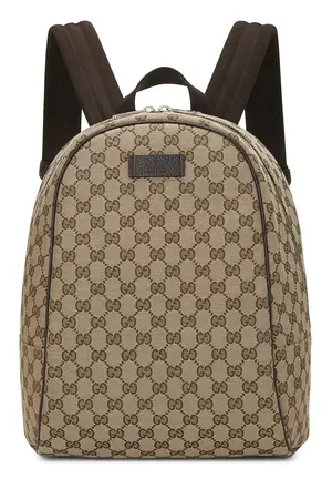 Gucci Original Gg Canvas Backpack - Brown