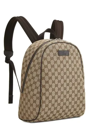 Gucci Original Gg Canvas Backpack - Brown