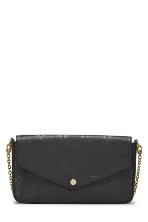 LOUIS VUITTON Monogram Empreinte Pochette Félicie - Black
