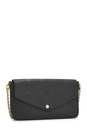 LOUIS VUITTON Monogram Empreinte Pochette Félicie - Black
