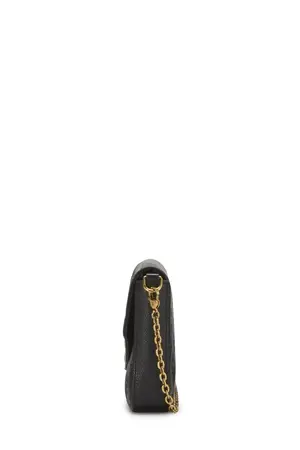 LOUIS VUITTON Monogram Empreinte Pochette Félicie - Black