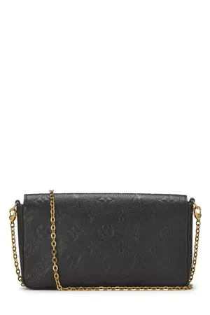 LOUIS VUITTON Monogram Empreinte Pochette Félicie - Black