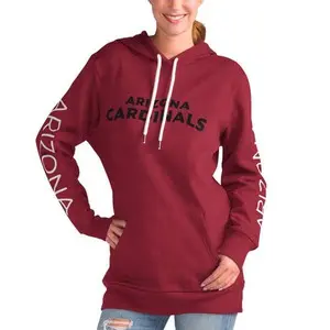 G-III 4HER BY CARL BANKS Arizona Cardinals Extra Inning Pullover Hoodie - Cardinal