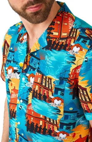 Opposuits It Short Sleeve Button-up Camp Shirt