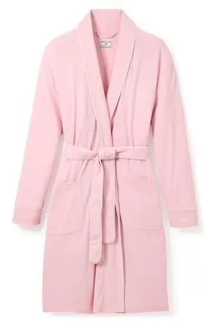PETITE PLUME Luxe Pima Cotton Maternity Robe - Pink