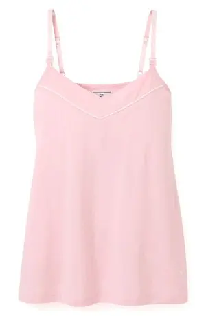PETITE PLUME Luxe Pima Cotton Maternity/nursing Camisole - Pink