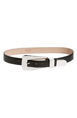 Khaite Lucca Leather Belt - Black