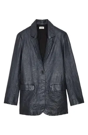 Zadig&Voltaire Venturi Crinkled Leather Jacket