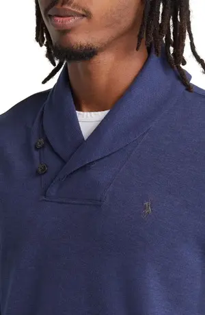 Ralph Lauren Shawl Collar Double Knit Jersey Pullover