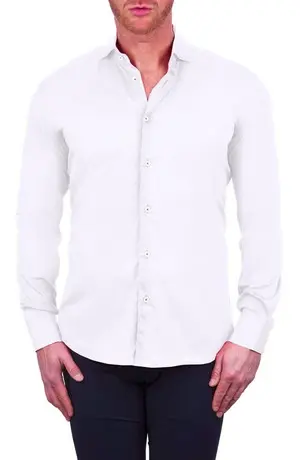 MACEOO Einstein Stretch Cotton-blend Button-up Shirt