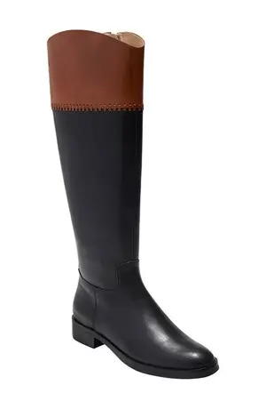 Jack Rogers Adaline Knee High Riding Boot - Black/brown