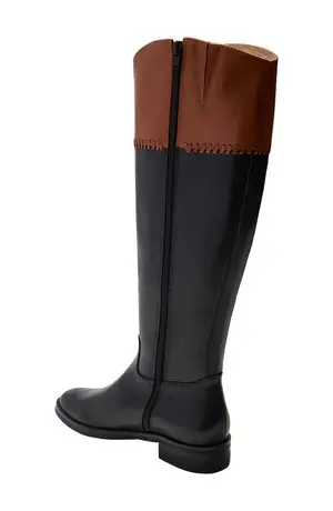Jack Rogers Adaline Knee High Riding Boot - Black/brown