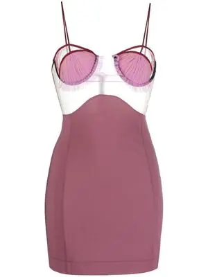 NENSI DOJAKA 'explosive Flower Bra' Dress - Pink