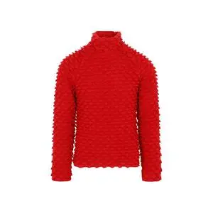 Bottega Veneta Fish Scale Sweater - Red