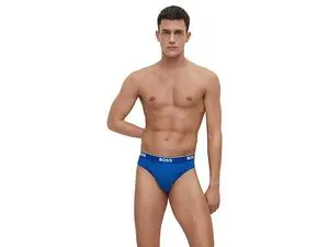 BOSS 3-pack Brief Power Men's Underwear Blue/sky Captain/forged Iron Multi