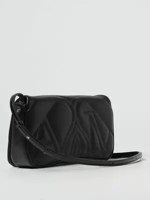 Alexander McQueen Seal Bag With Quilted Monogram - Black