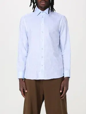 Etro Shirt In Jacquard Cotton Blue 1