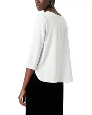 Emporio Armani Enver Satin Blouse - Solid Dark