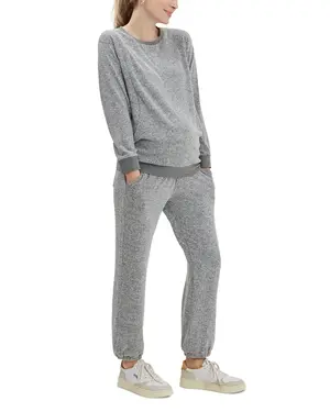 NOM MATERNITY Nursing Sweatshirt - Grey