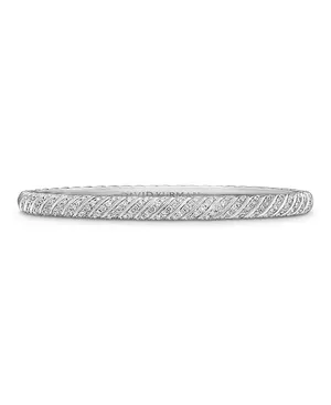 David Yurman Sculpted Cable Bangle Bracelet - White