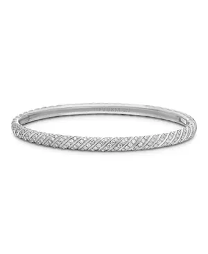 David Yurman Sculpted Cable Bangle Bracelet - White
