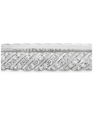 David Yurman Sculpted Cable Bangle Bracelet - White