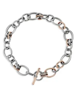 David Yurman Mercer Chain Necklace - Silver/rose Gold