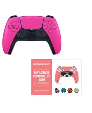 SONY Dualsense Controller In Pink With Skins Voucher Bright Pink